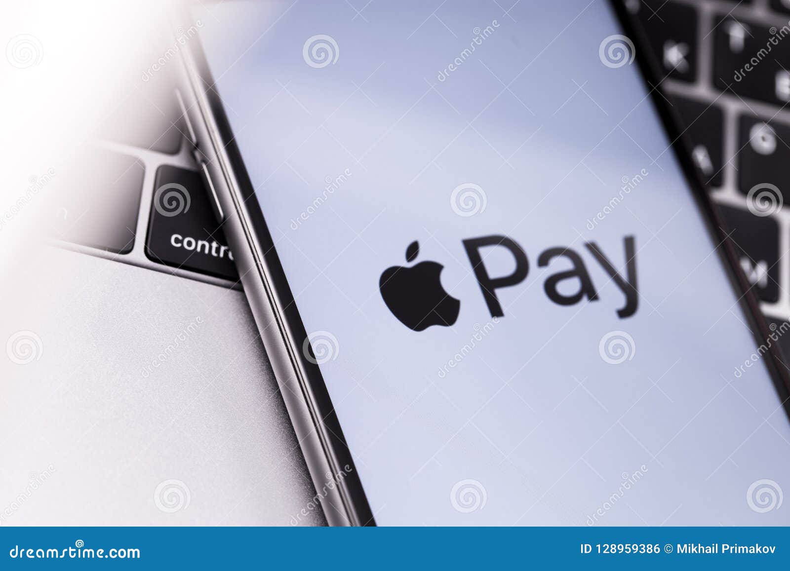 Apple IPhone with Apple Pay Logo on the Screen. Russia - October ...