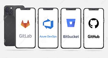 Apple Iphone with a Popular Devops Infrastructure Tool Application ...