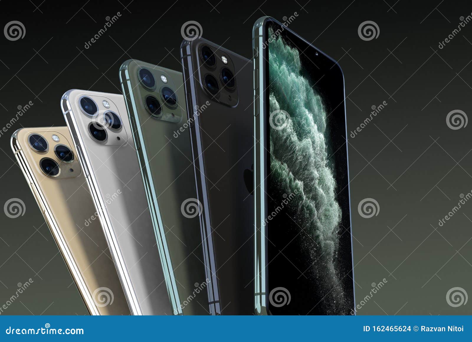 Apple IPhone 11 Pro, 2019, All Colours, Artistic Composition Editorial ...
