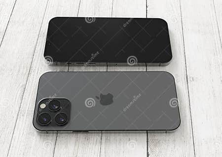 Apple IPhone 13 Pro Max Graphite, Front and Back Sides Comparison ...