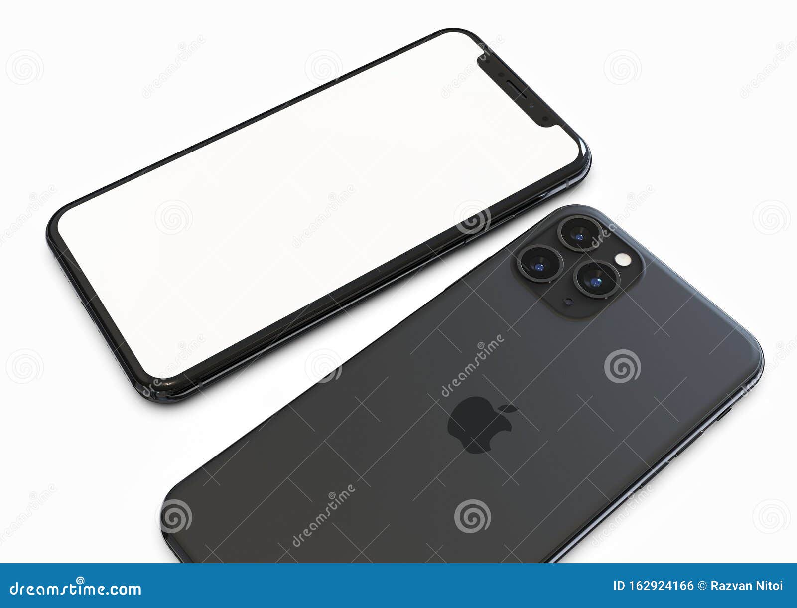 Apple IPhone 11 Pro Space Grey, 2019, Front & Back Editorial Photo ...