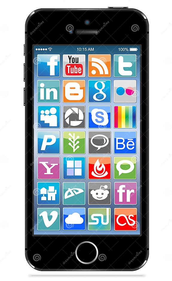 Apple iphone 5s black editorial photography. Illustration of black ...