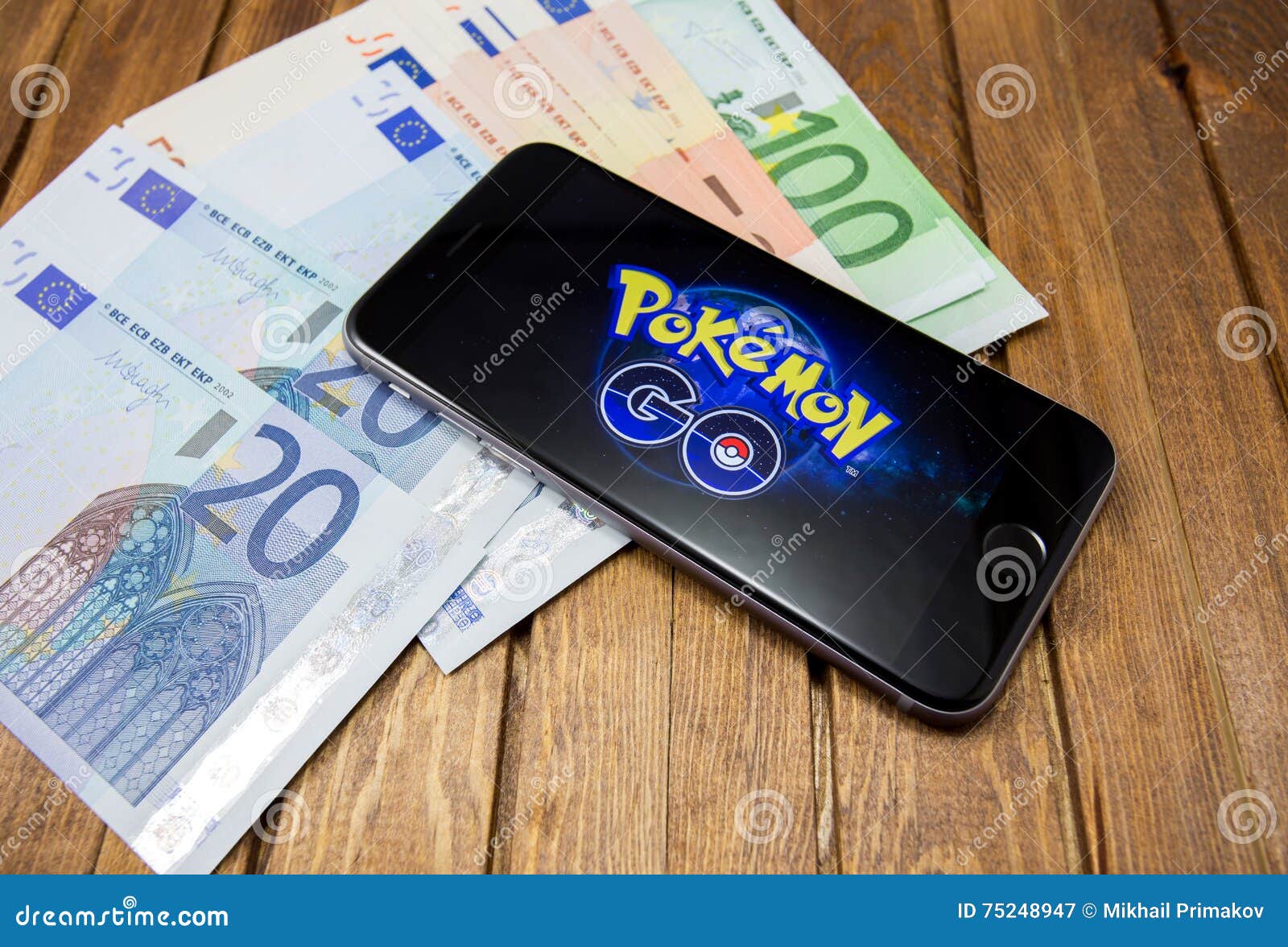 Apple IPhone 6s with Pokemon Go on the Screen Editorial Photography ...