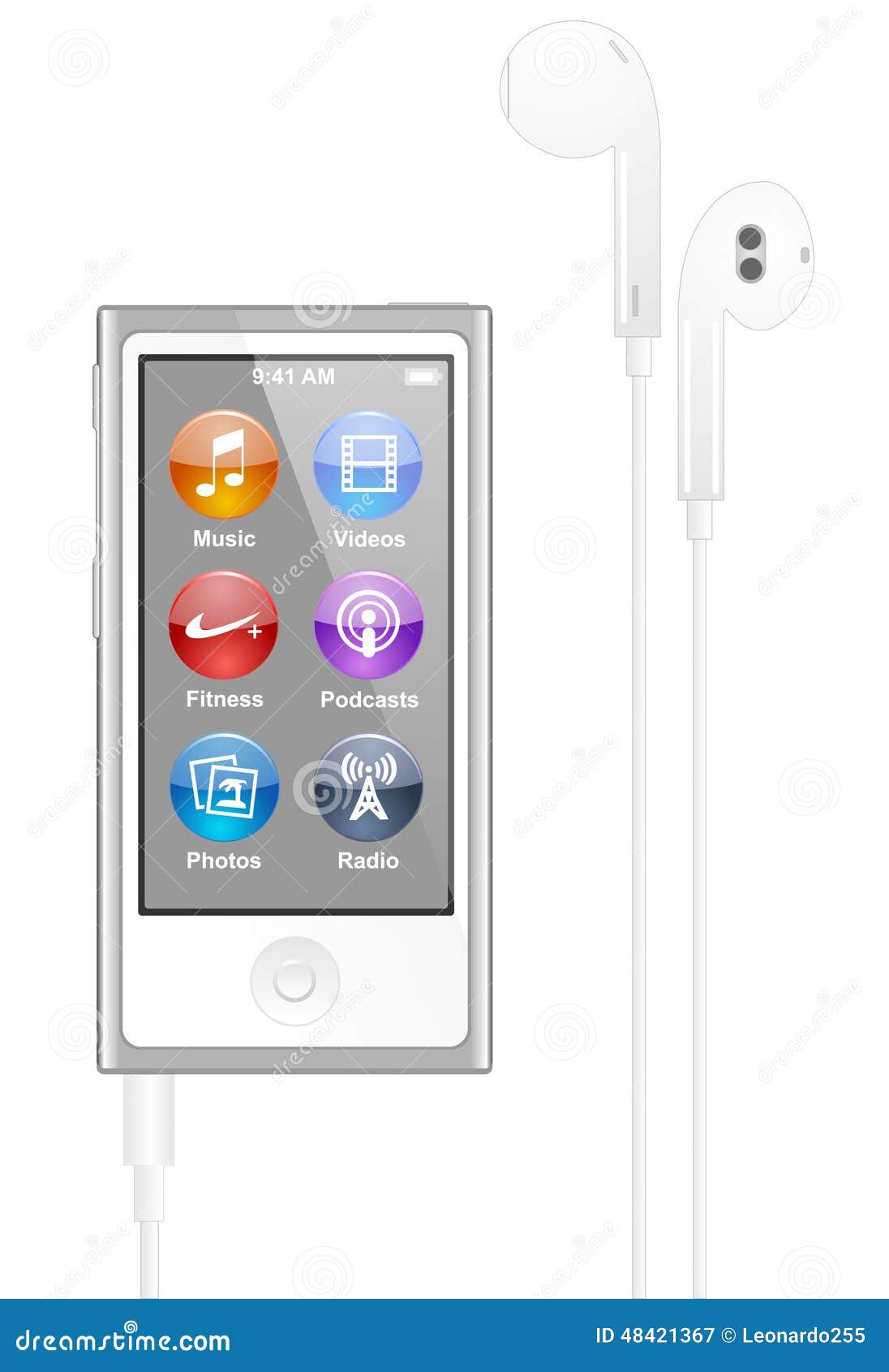 Apple ipod nano editorial photography. Illustration of screen - 48421367