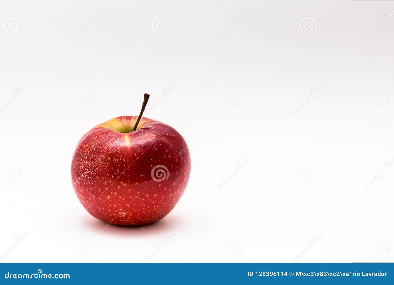 Apple Isolated on White Background Fruit Fresh Healthy Stock Photo ...