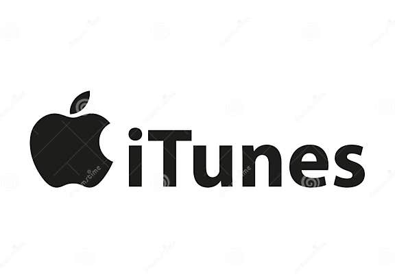 Apple iTunes Logo editorial stock image. Illustration of vector - 136964439