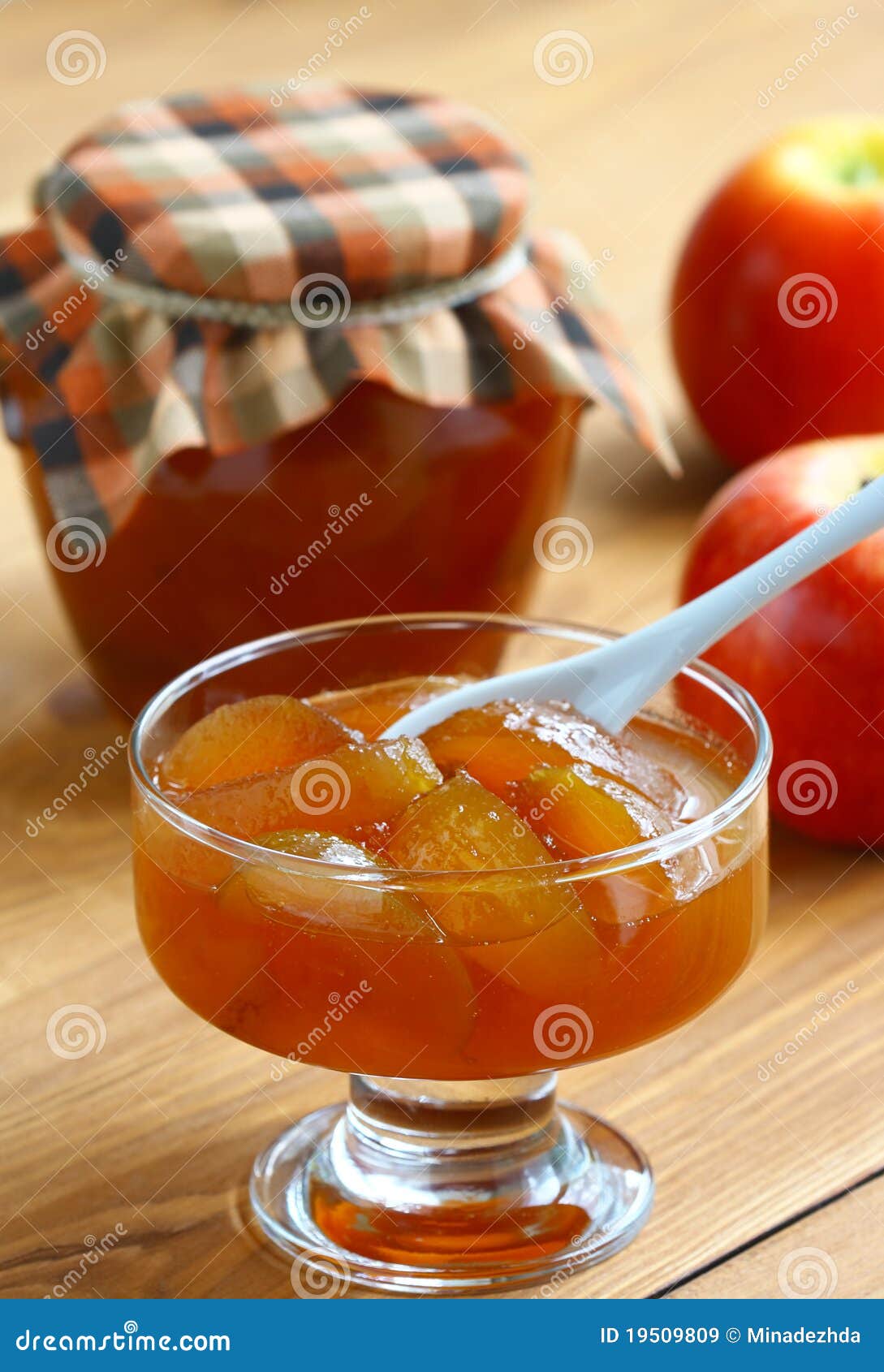 Apple jam. stock image. Image of freshness, fruity, jelly - 19509809