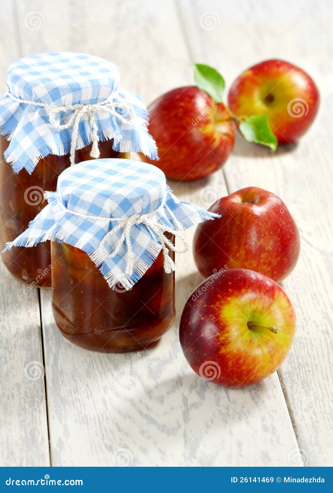 Apple jam and red apples stock image. Image of canning - 26141469