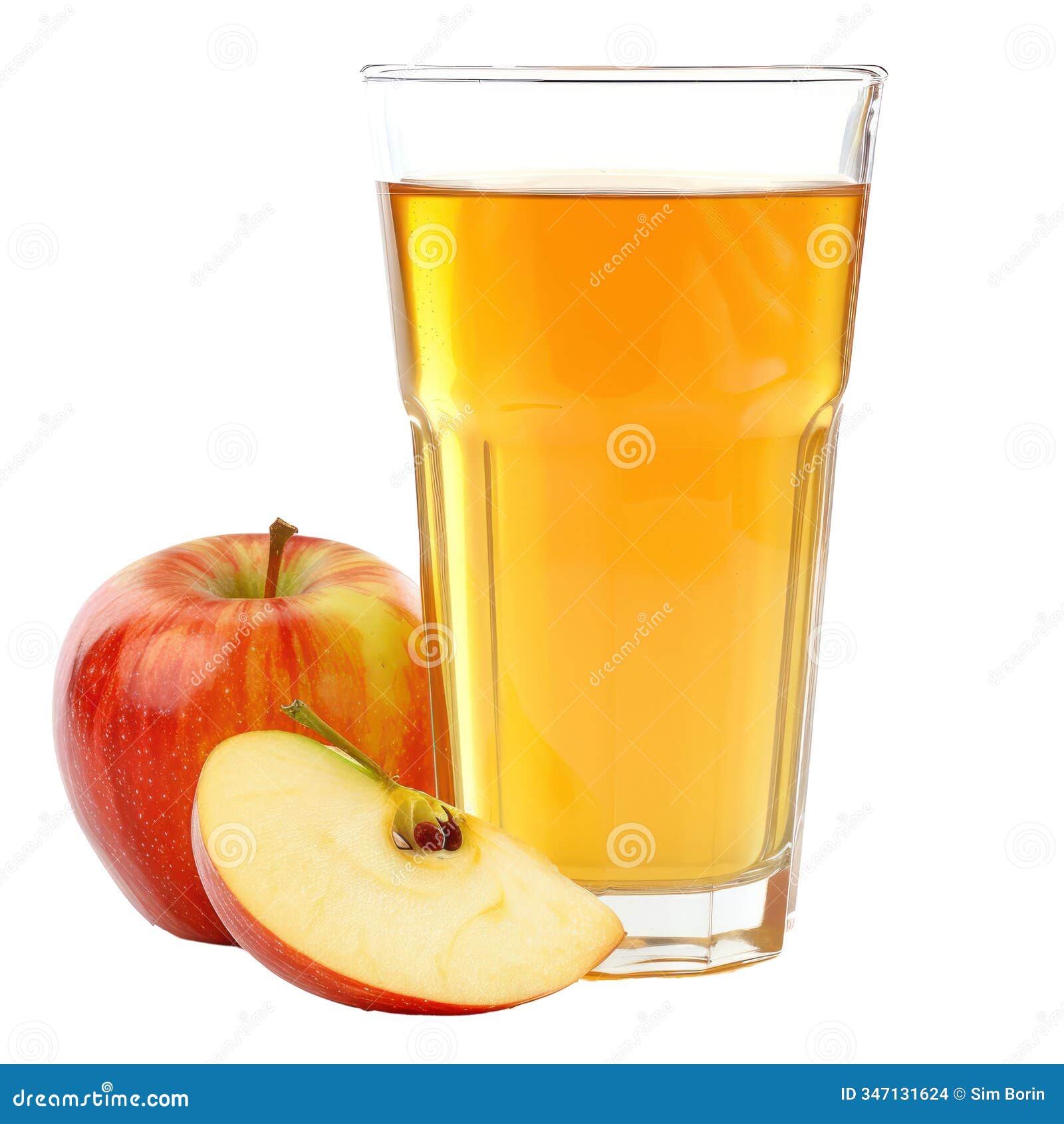 Apple Juice Front View Isolate Stock Photo - Illustration of fruit ...