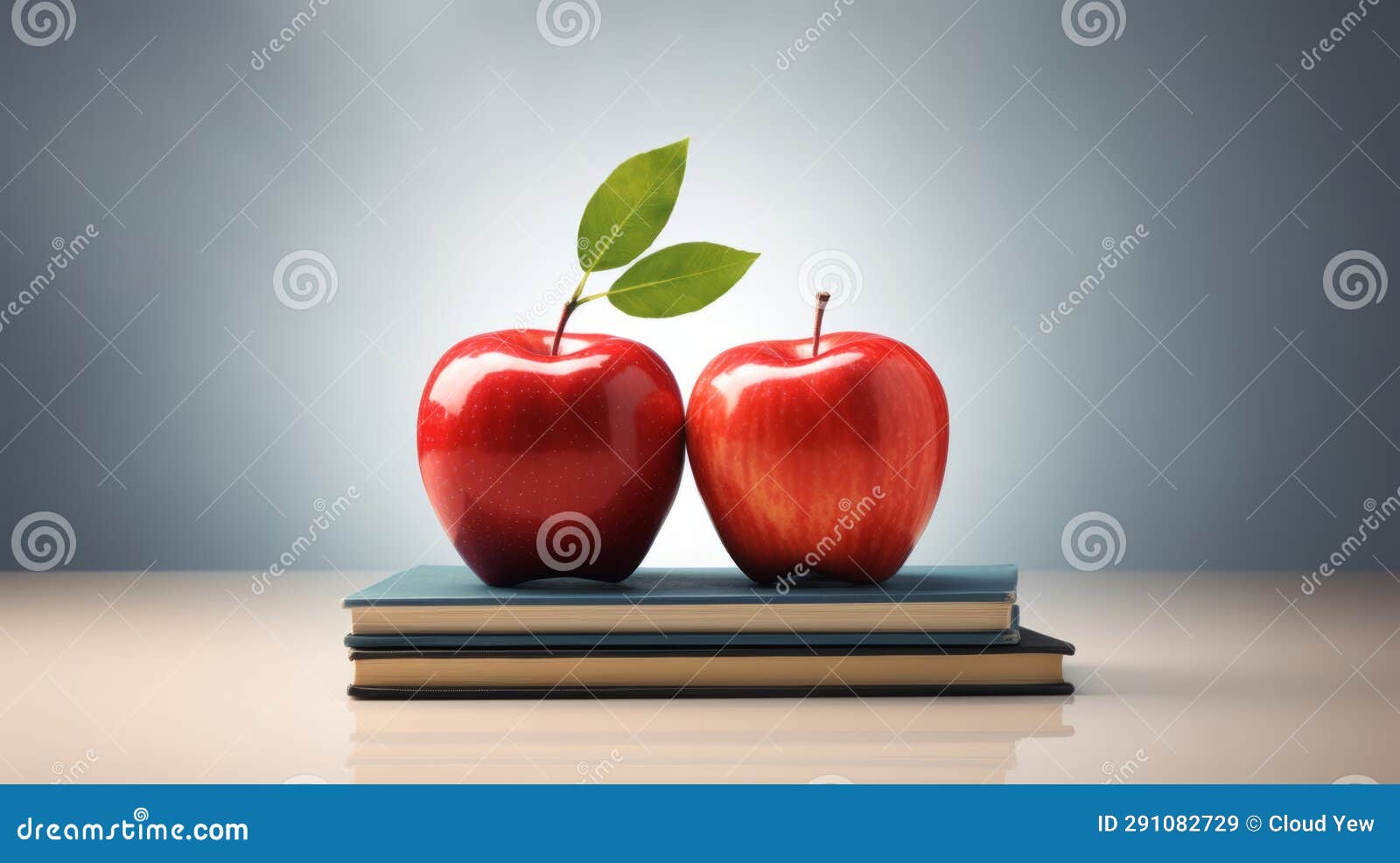 Apple and knowledge symbol stock illustration. Illustration of school ...