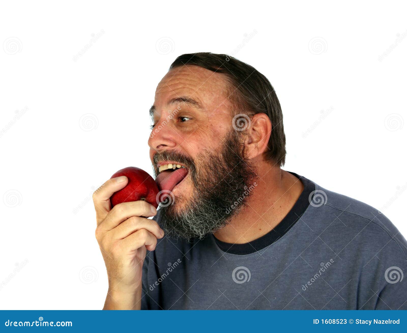 Apple licker stock image. Image of healthy, head, apple - 1608523