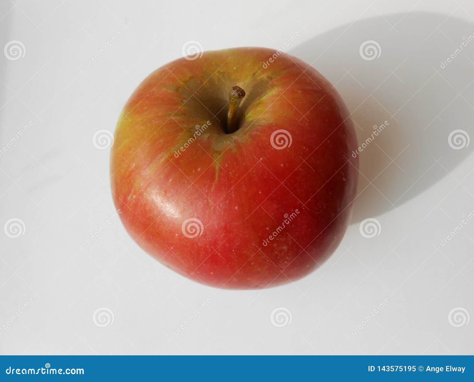 Apple on the Light Background. Stock Image - Image of green, horizon ...