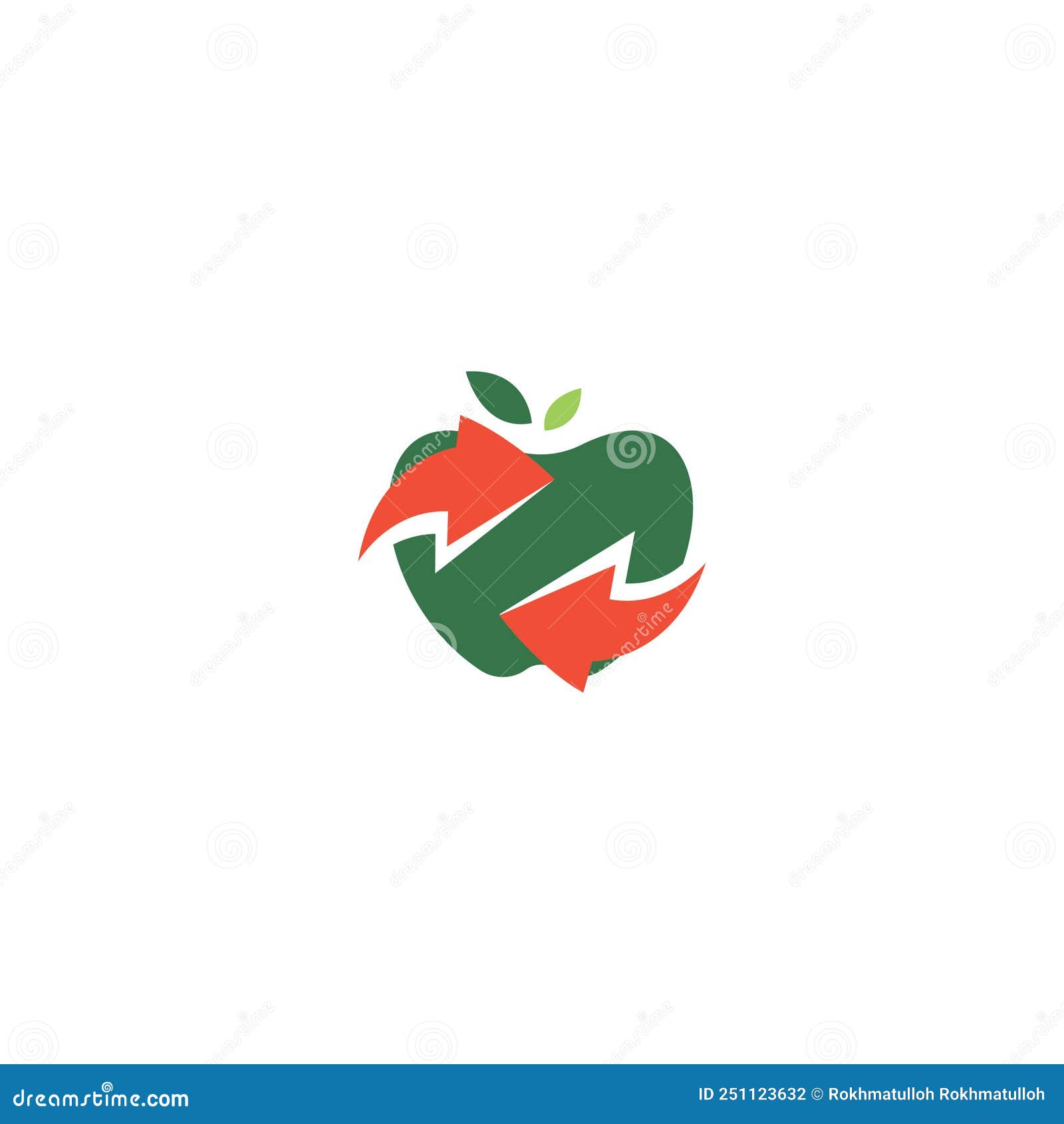 Apple Logo Arrow Illustration Creative Design Vector Color Stock Vector ...