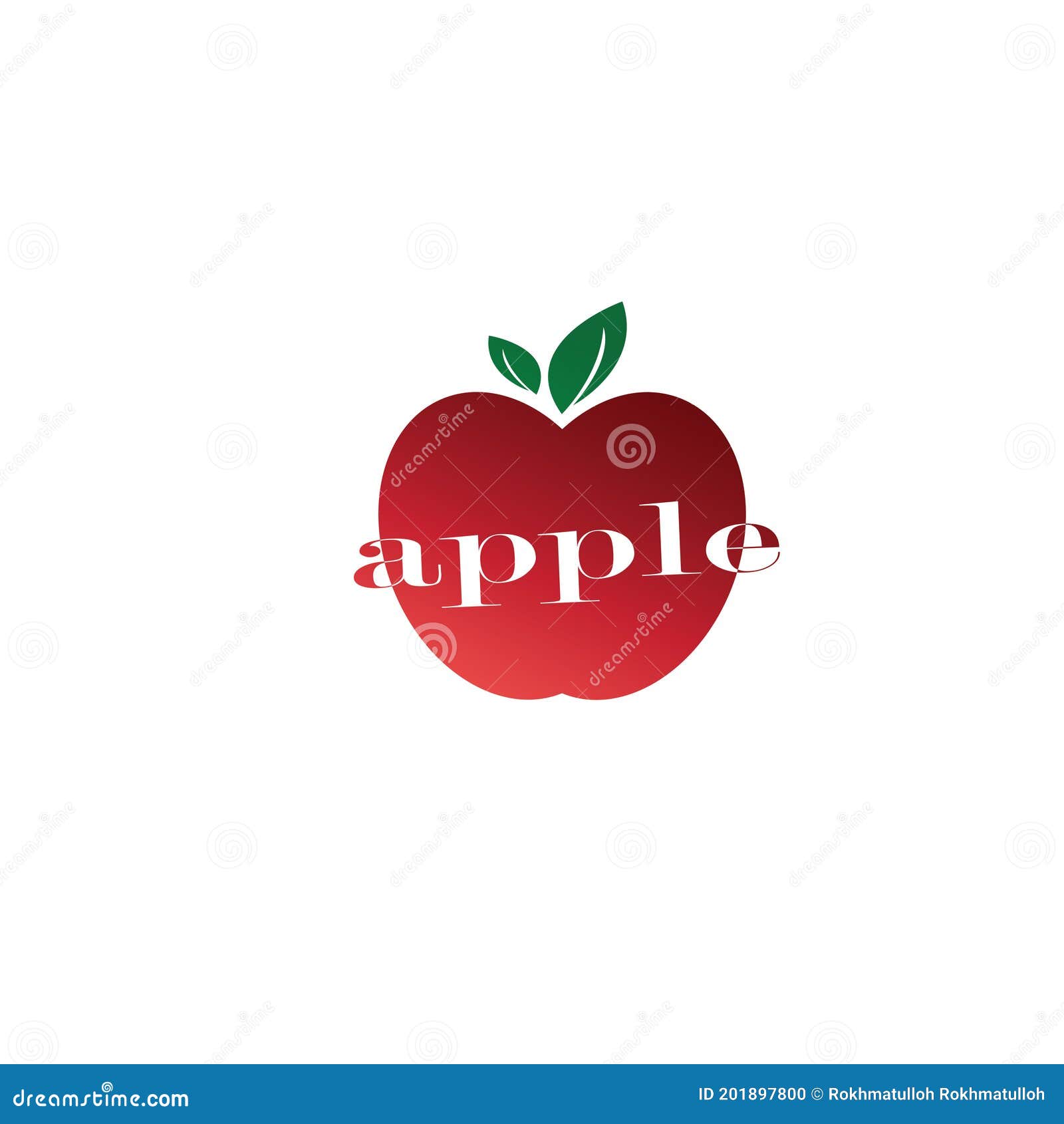 Apple Logo Creative Illustration with Color Design Vector Stock Vector ...
