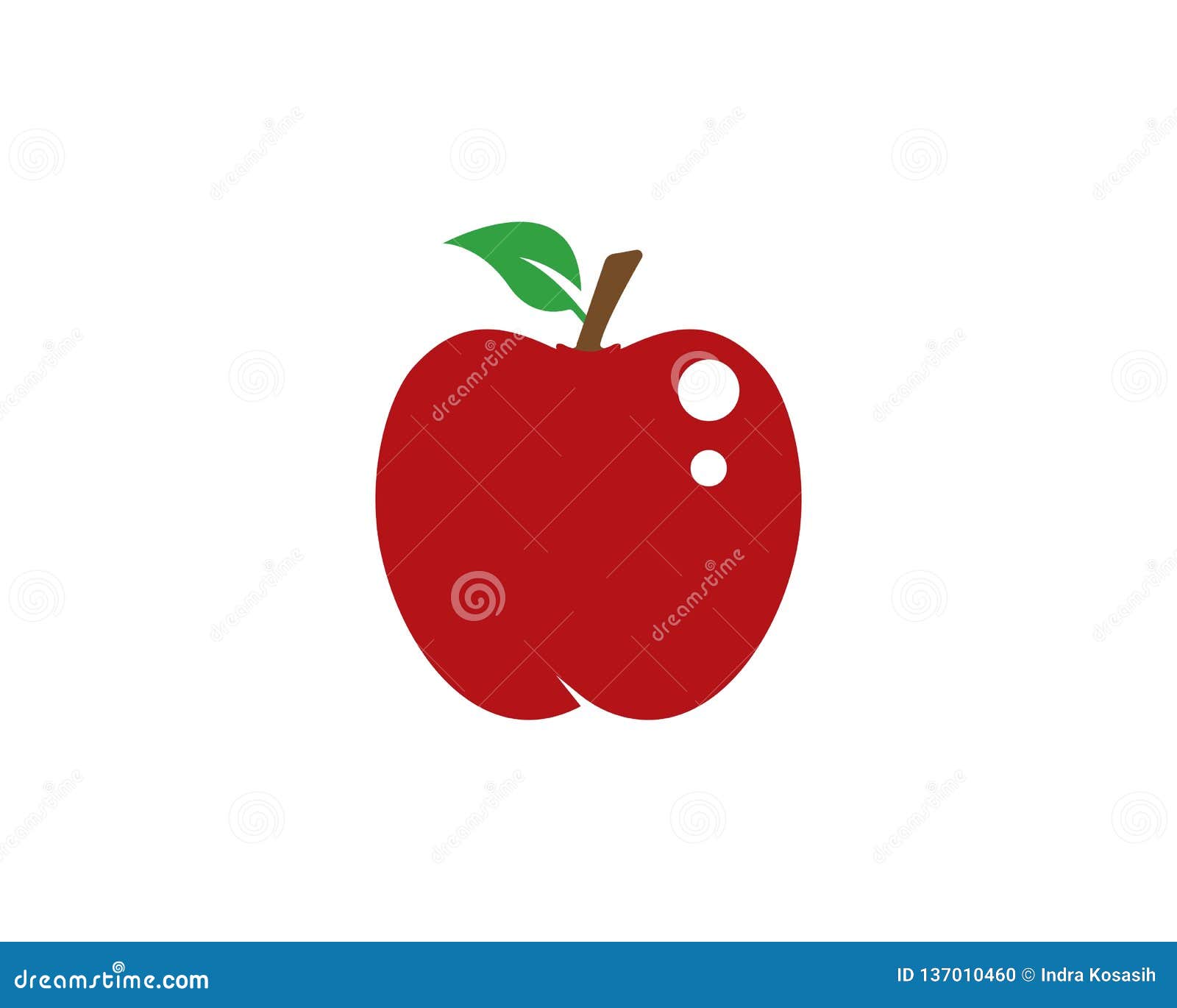 Apple logo template stock vector. Illustration of cartoon - 137010460