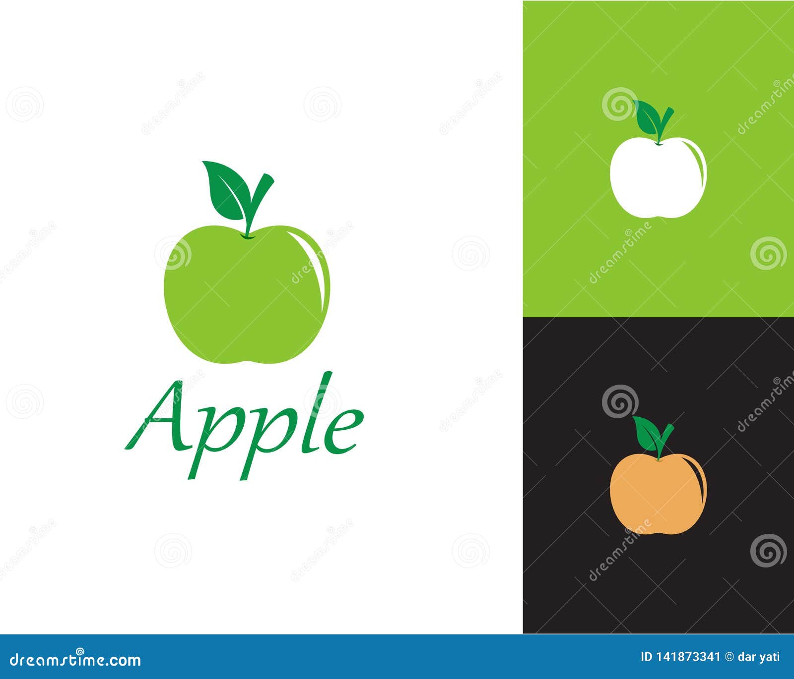 Apple Logo Template Vector Illustration Stock Vector - Illustration of ...