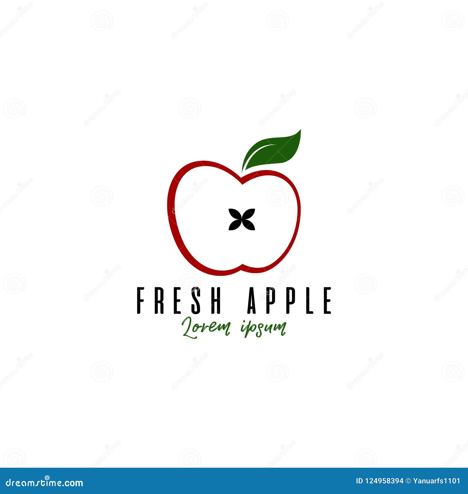 Apple Logo Vector Template. Logo Template for Your Business Stock ...