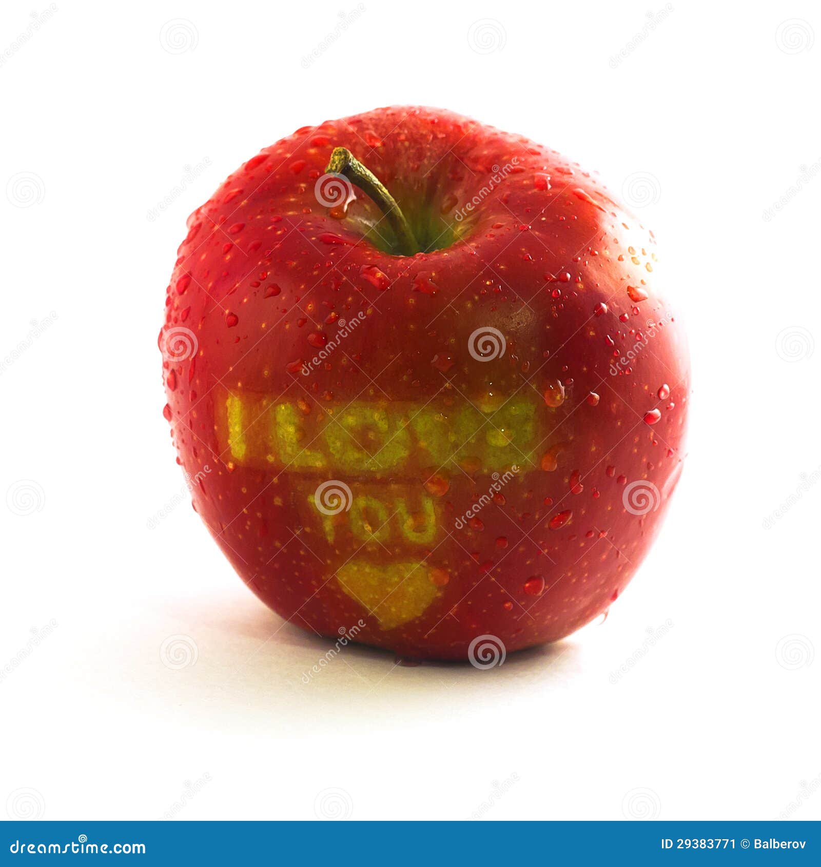 Apple Love stock image. Image of sweet, fruit, drops - 29383771