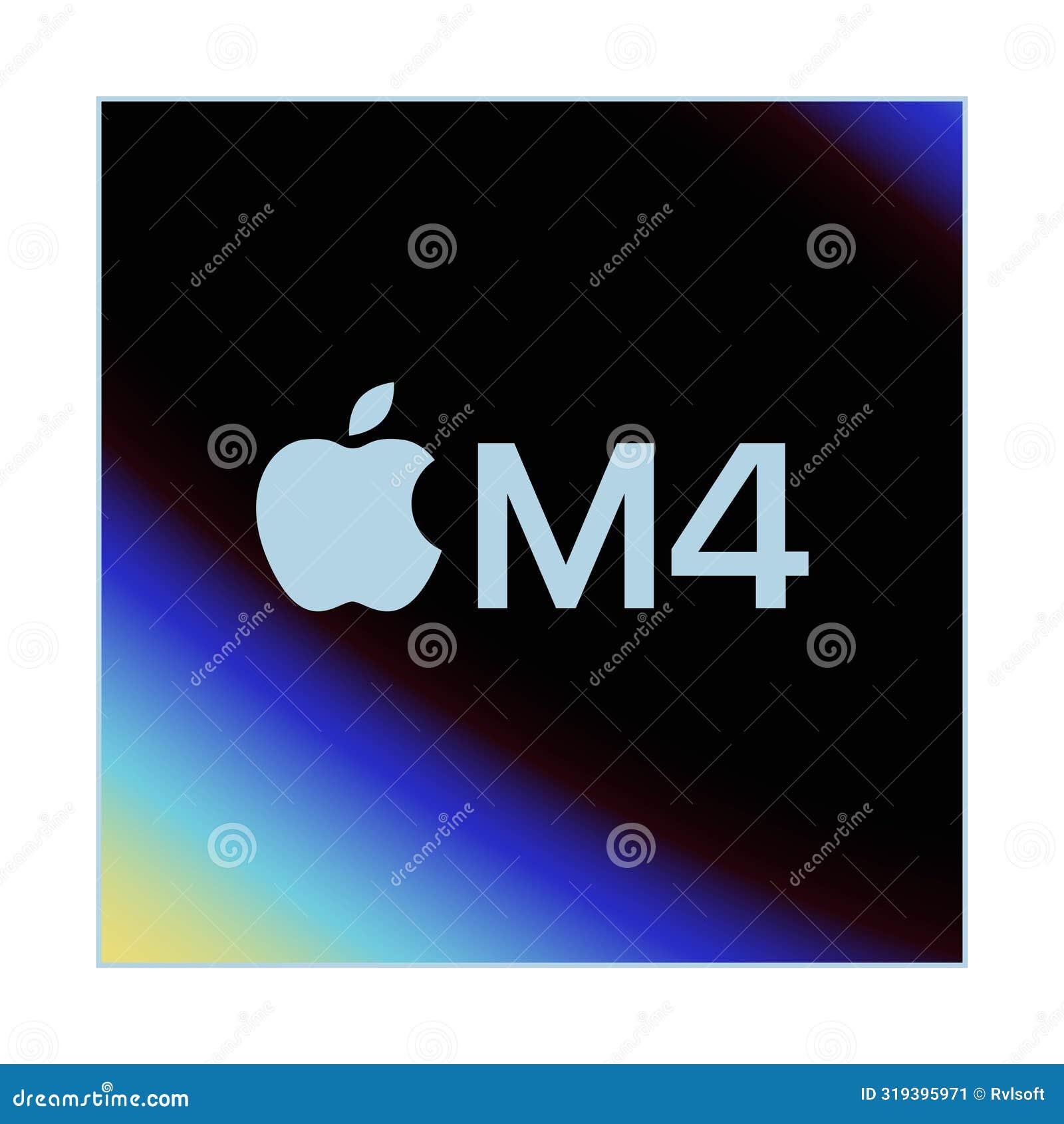 Apple M4 Logo, Isolated On Transparent Background, Vector Illustration ...