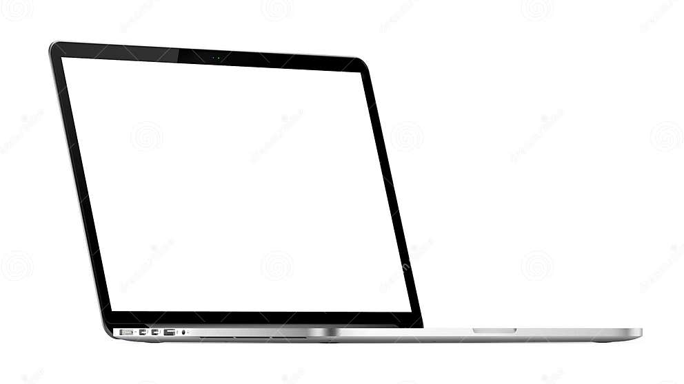 Apple Macbook Pro Retina stock illustration. Illustration of empty ...
