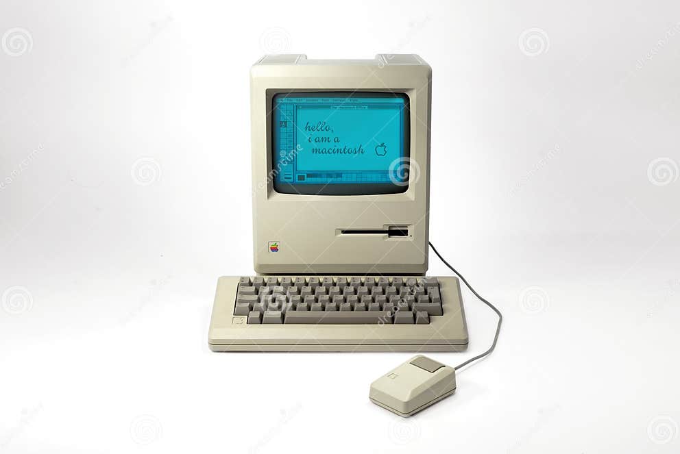 Apple Macintosh 128k editorial stock image. Image of computers - 19134614