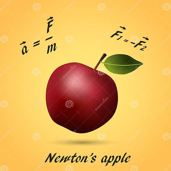 Apple Made of Equations and Formula. Vector Illustration. Stock Vector ...
