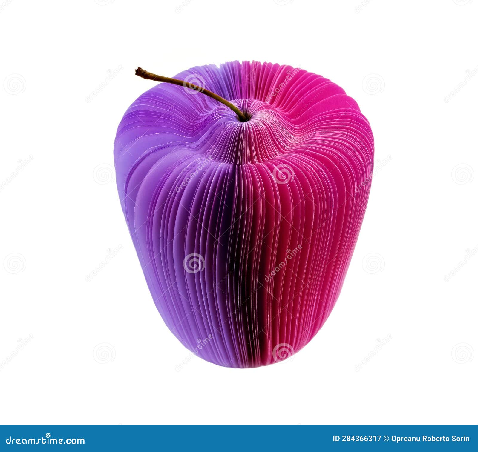 An Apple Made of Sheets of Paper Stock Image - Image of handmade, empty ...