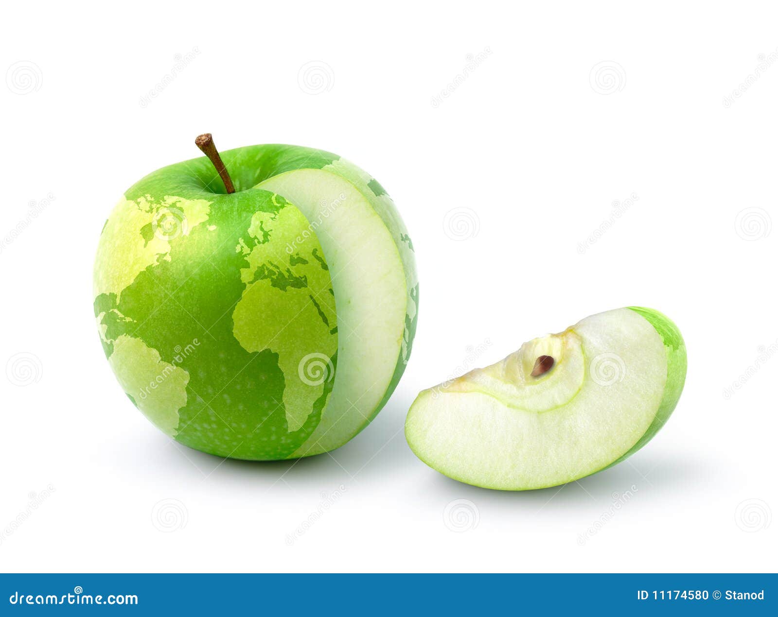 Apple map stock photo. Image of segment, green, fruit - 11174580