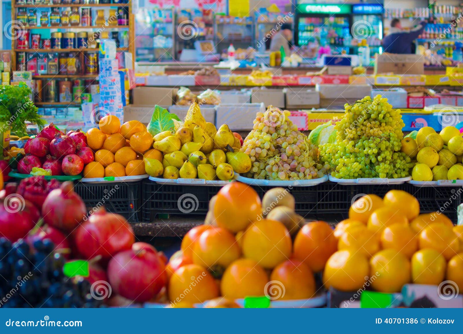 Apple market stock photo. Image of grapes, greengrocery - 40701386
