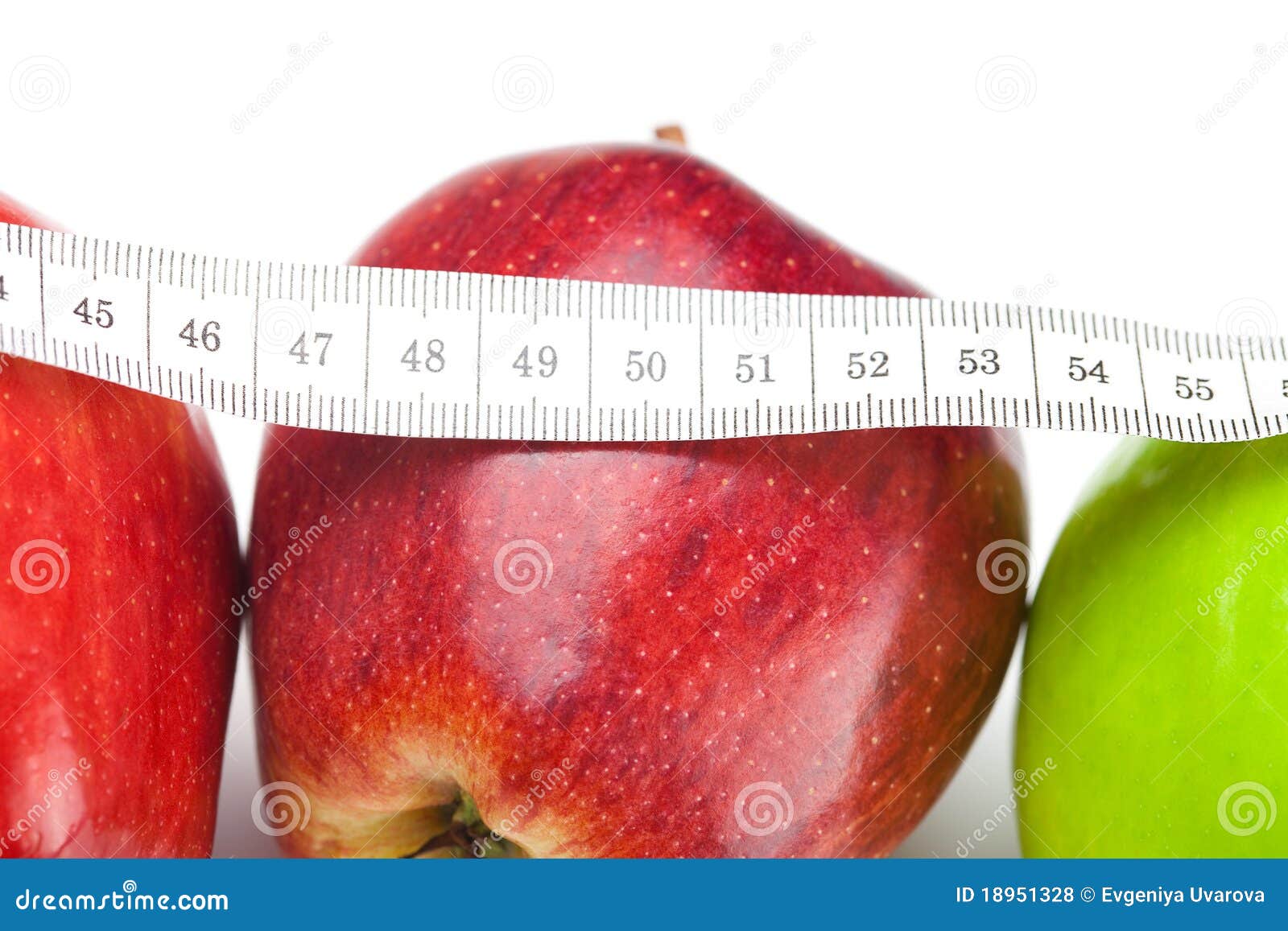 Apple and measure tape stock photo. Image of measurement - 18951328