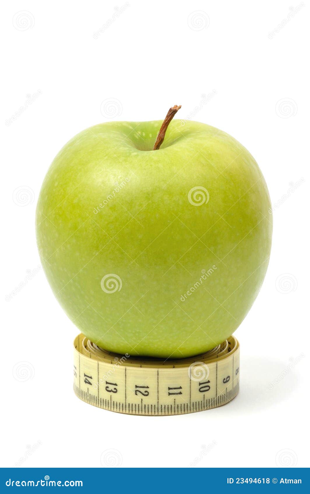 Apple and measuring tape stock photo. Image of lifestyle - 23494618