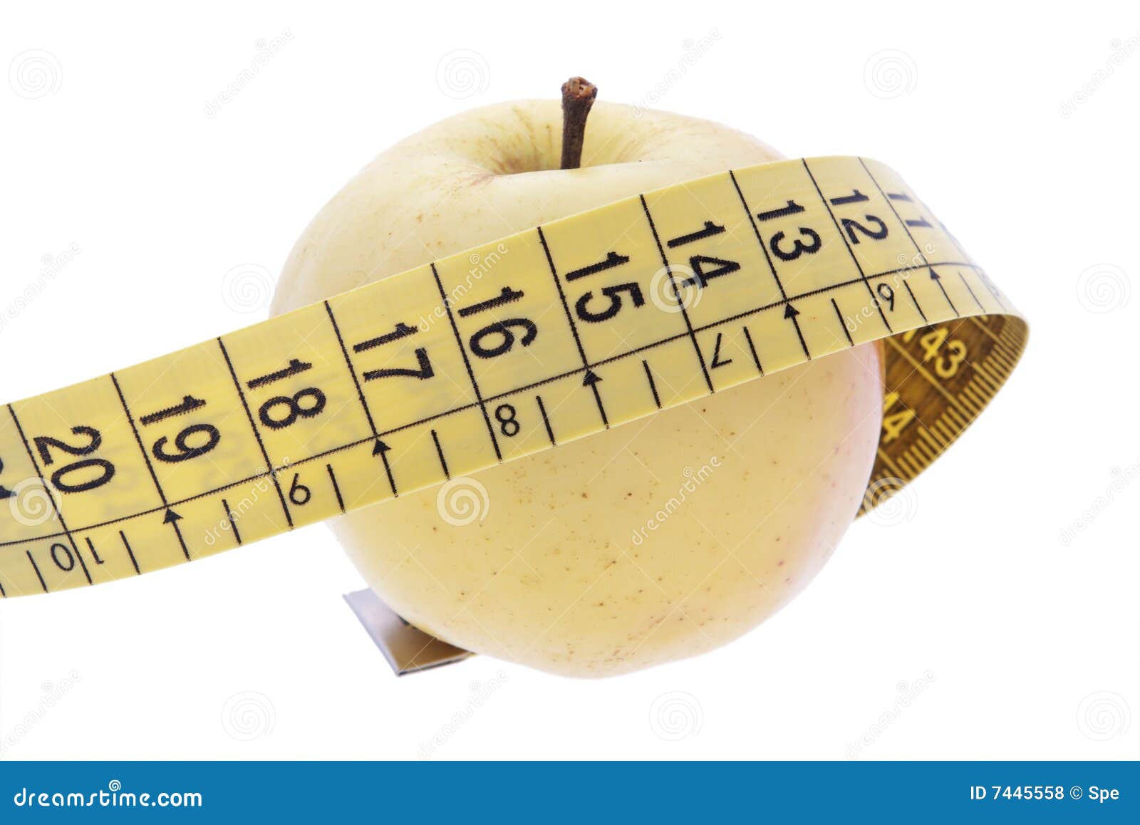 Apple and measuring tape stock photo. Image of lifestyle - 7445558