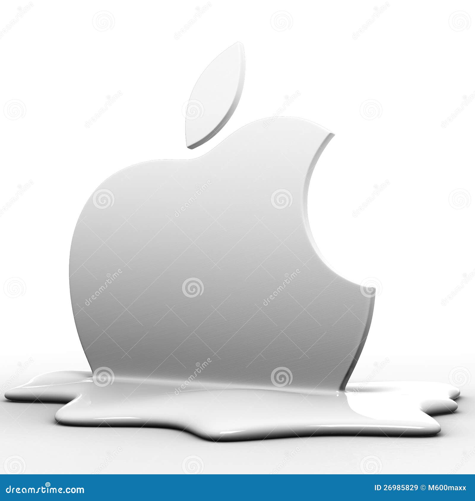Apple melt logo editorial stock image. Illustration of silver - 26985829