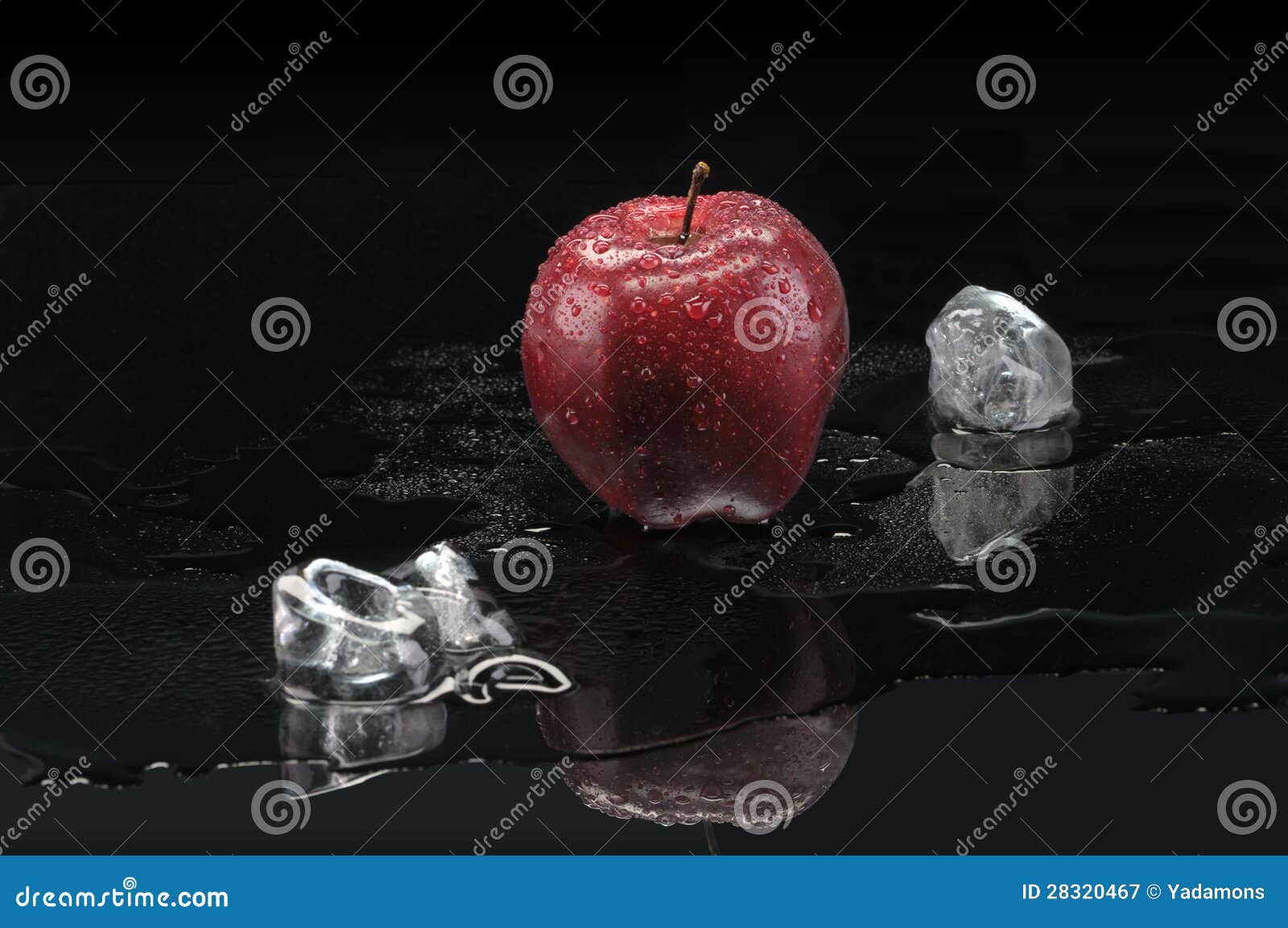 Apple and melting ICE stock image. Image of drop, passion - 28320467