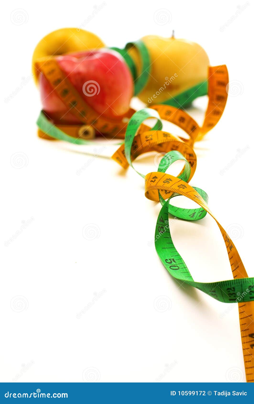 Apple and meter stock photo. Image of calorie, green - 10599172