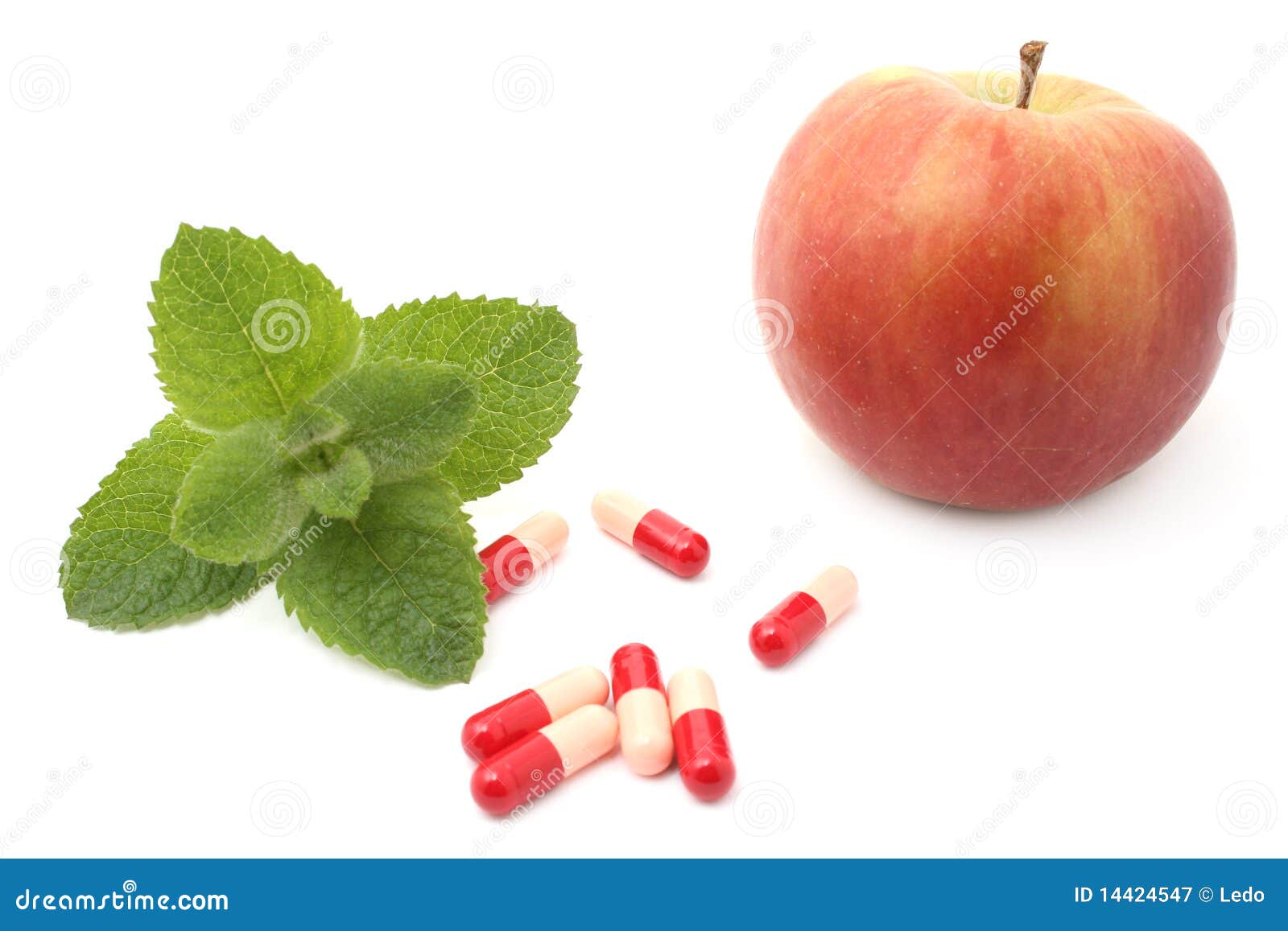 Apple and mint stock image. Image of chemist, apple, medicine - 14424547