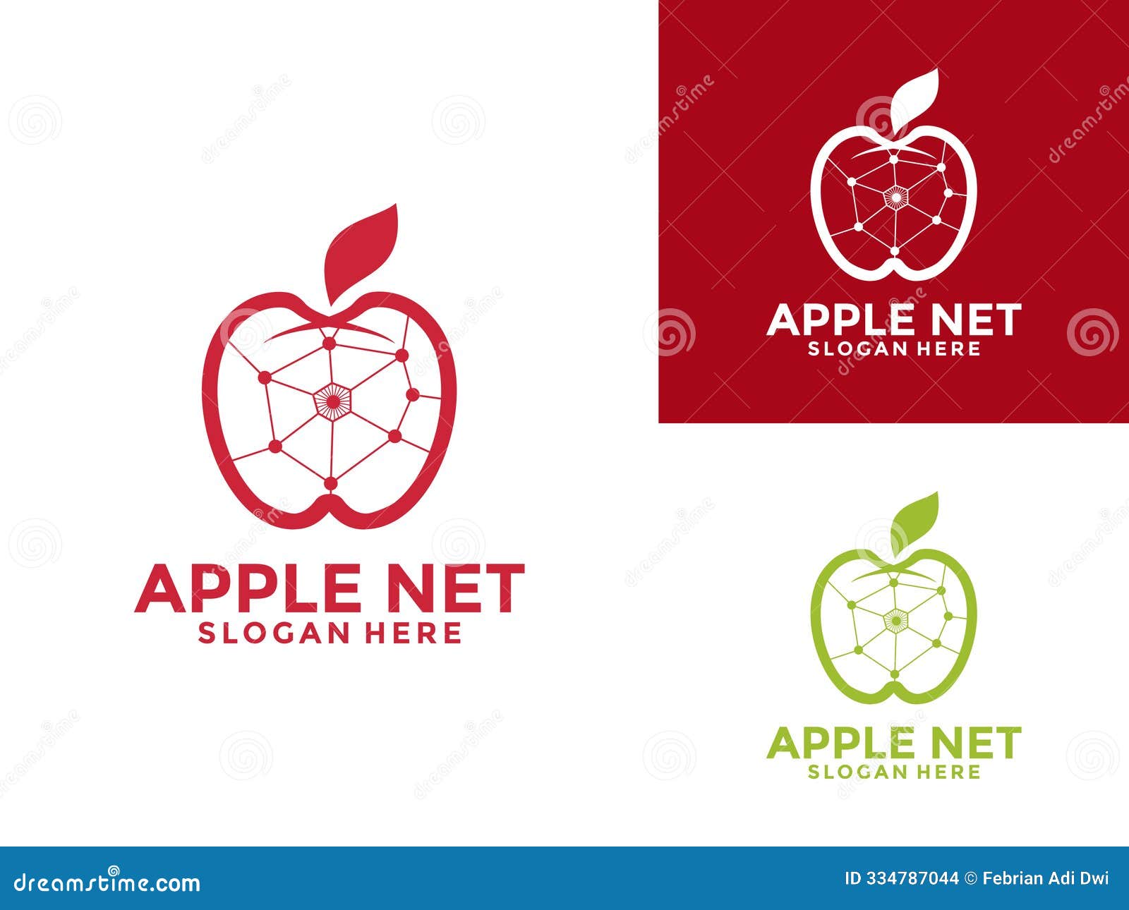 Apple Network Logo Design Vector,Digital Apple Logo Icon Template Stock ...