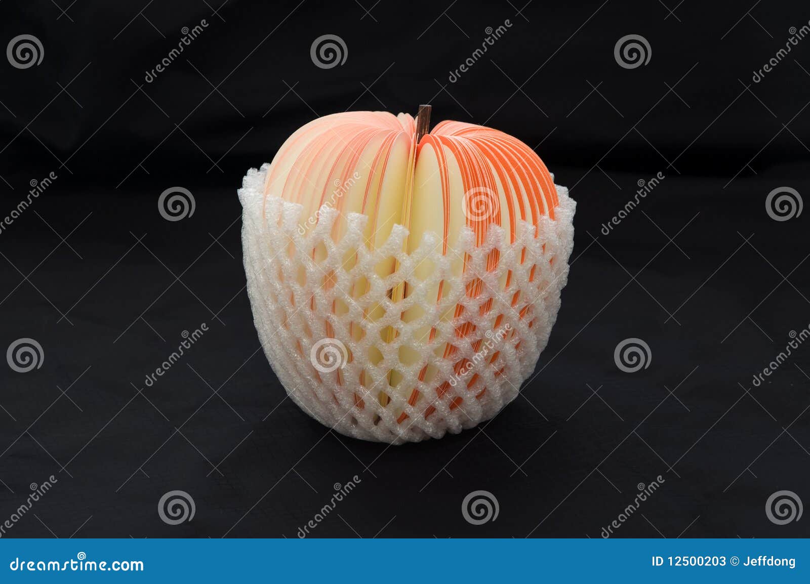 Apple notepad stock image. Image of slice, reminder, printed - 12500203