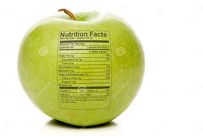 Apple Nutrition Facts stock image. Image of groceries - 10825645