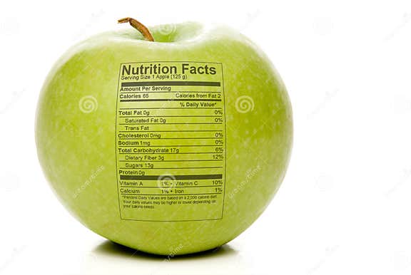 Apple Nutrition Facts stock image. Image of groceries - 10825645