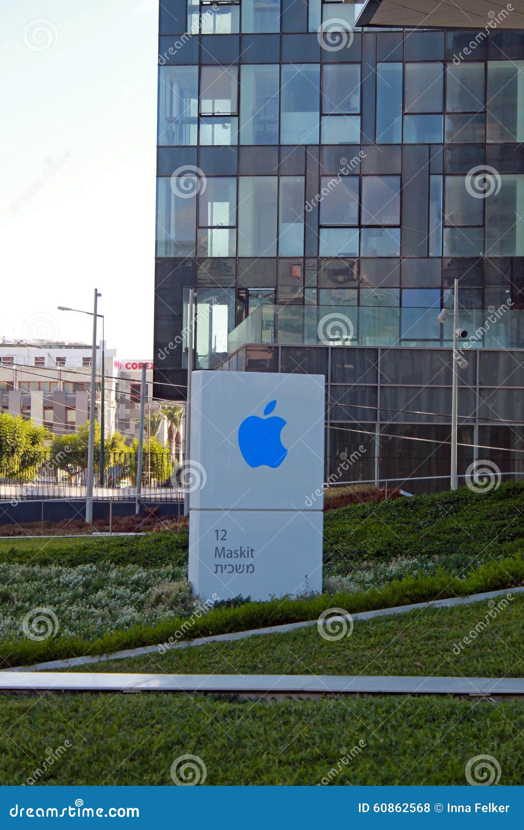 Apple Office Pylon in Herzliya, Israel. Editorial Stock Photo - Image ...