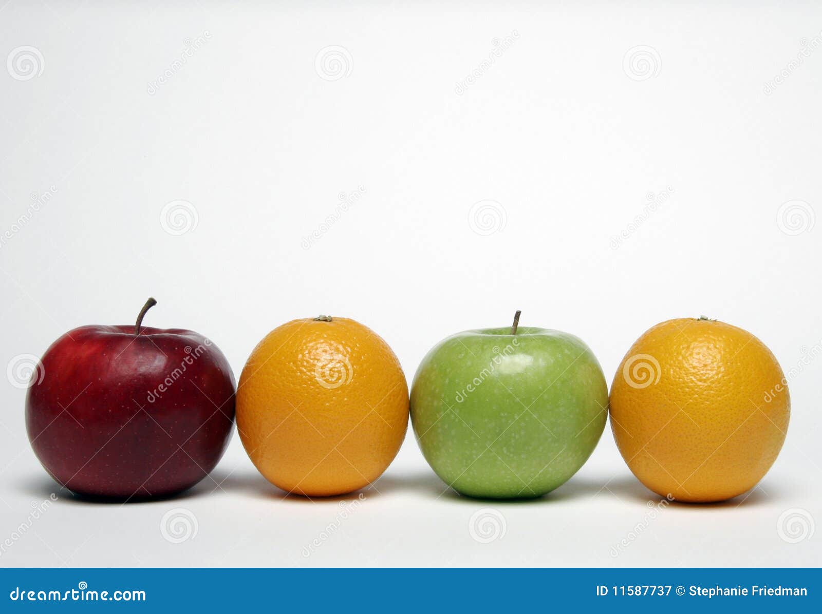 Apple and Orange stock image. Image of contrast, food - 11587737