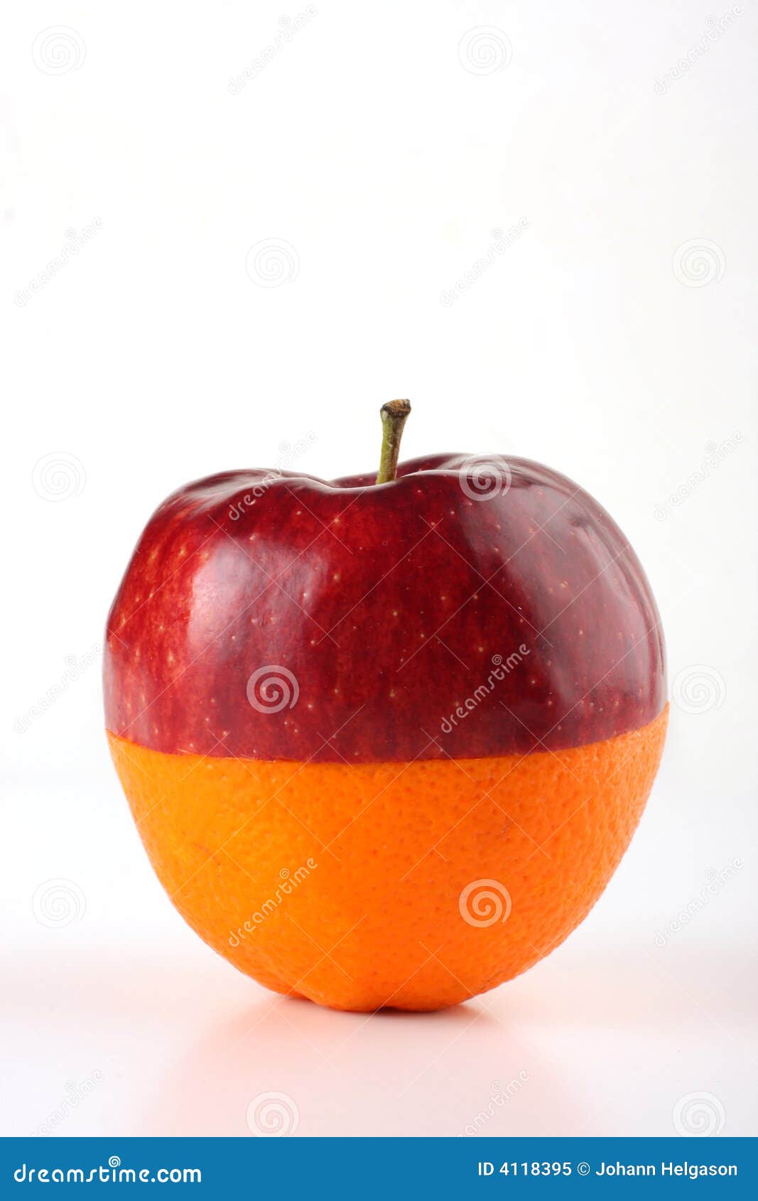 Apple orange stock image. Image of oranges, diet, isolated - 4118395