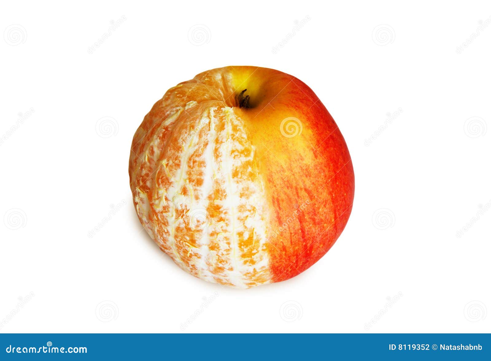 Apple and Orange Combination Stock Photo - Image of biology, orange ...