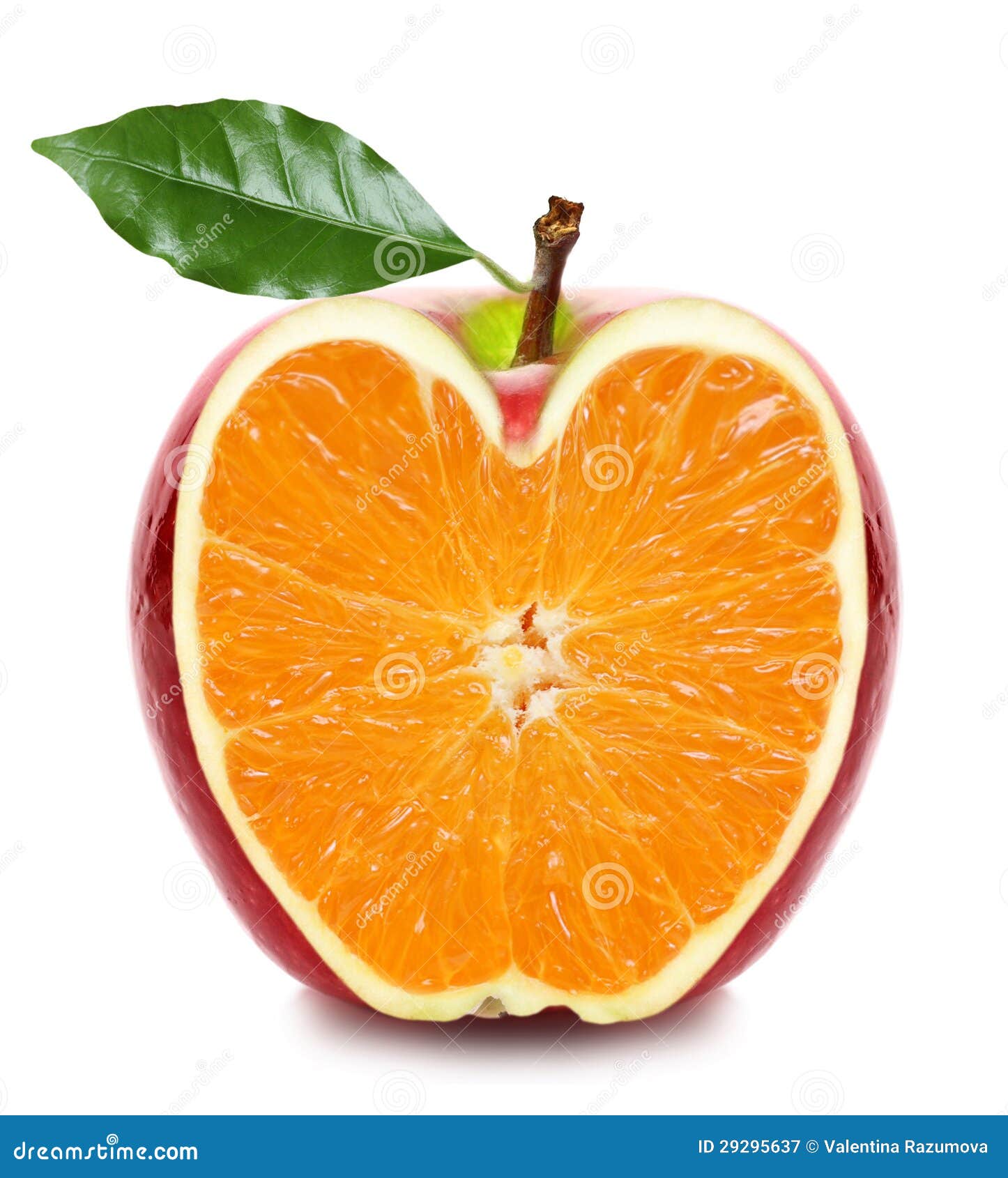 Apple - orange fruit stock image. Image of reflection - 29295637