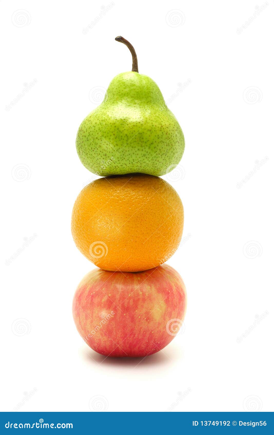 Apple, orange and pear stock photo. Image of food, nutrition - 13749192