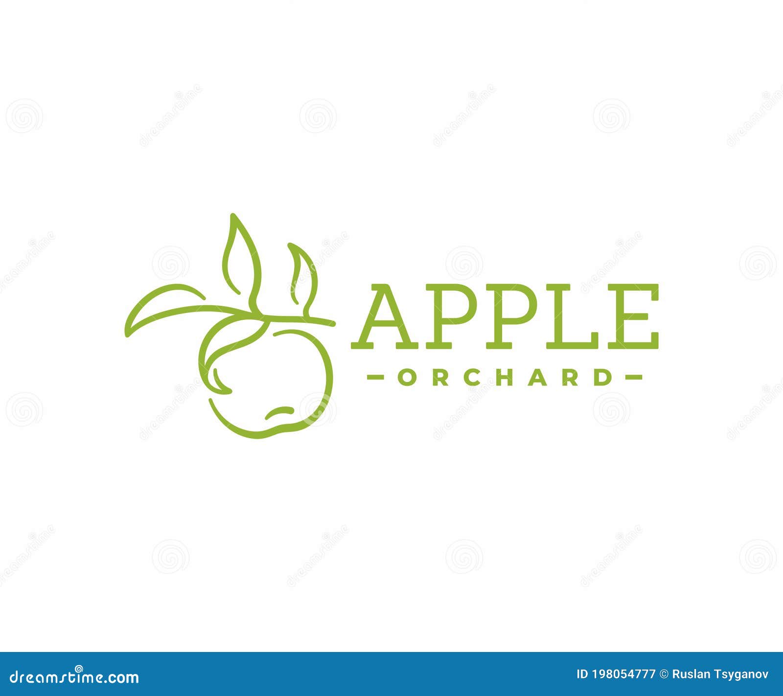 Apple Orchard Logo Design. Apple Hanging on a Branch Vector Design ...