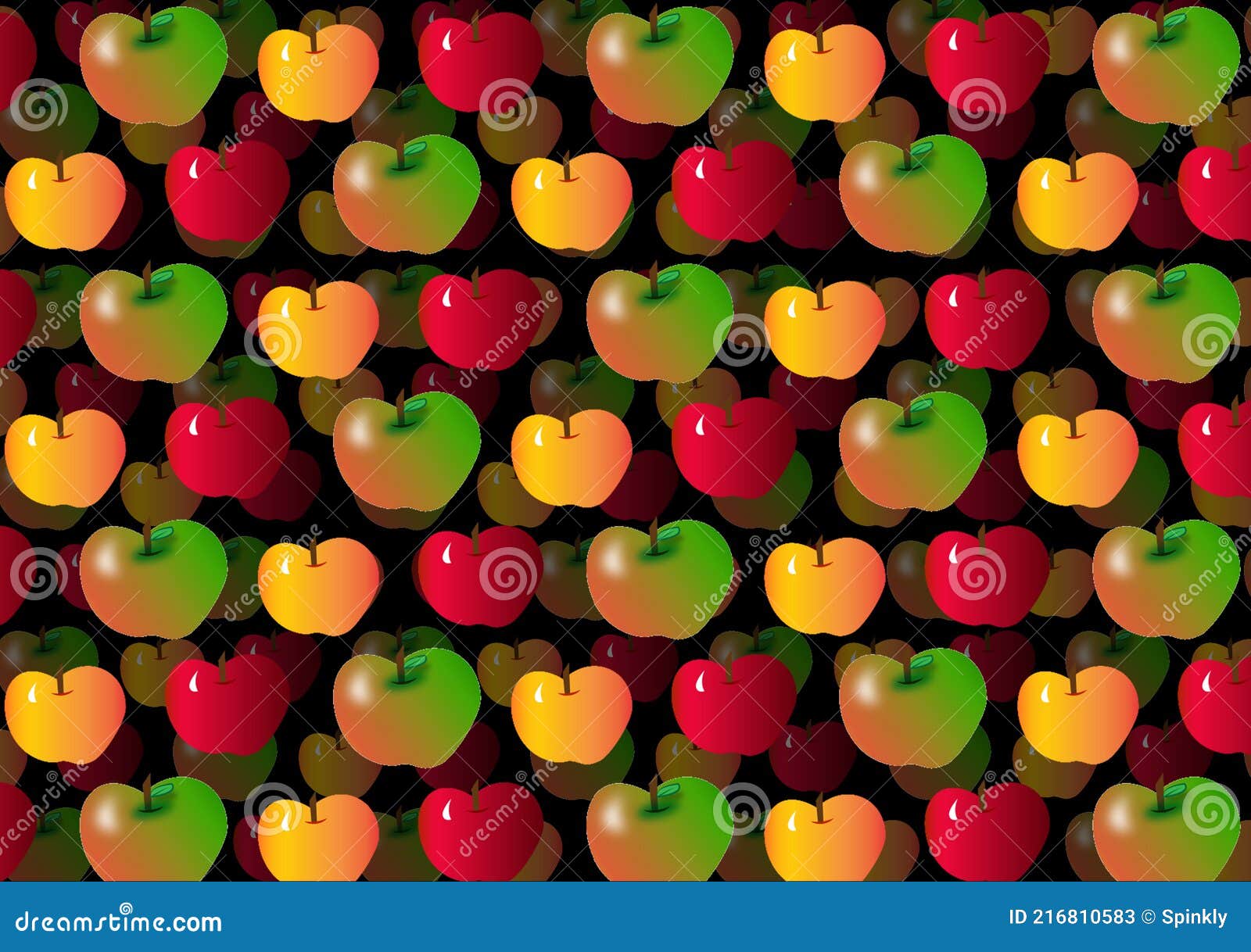 Apple Pattern Illustration Background for Wallpapers Stock Illustration ...
