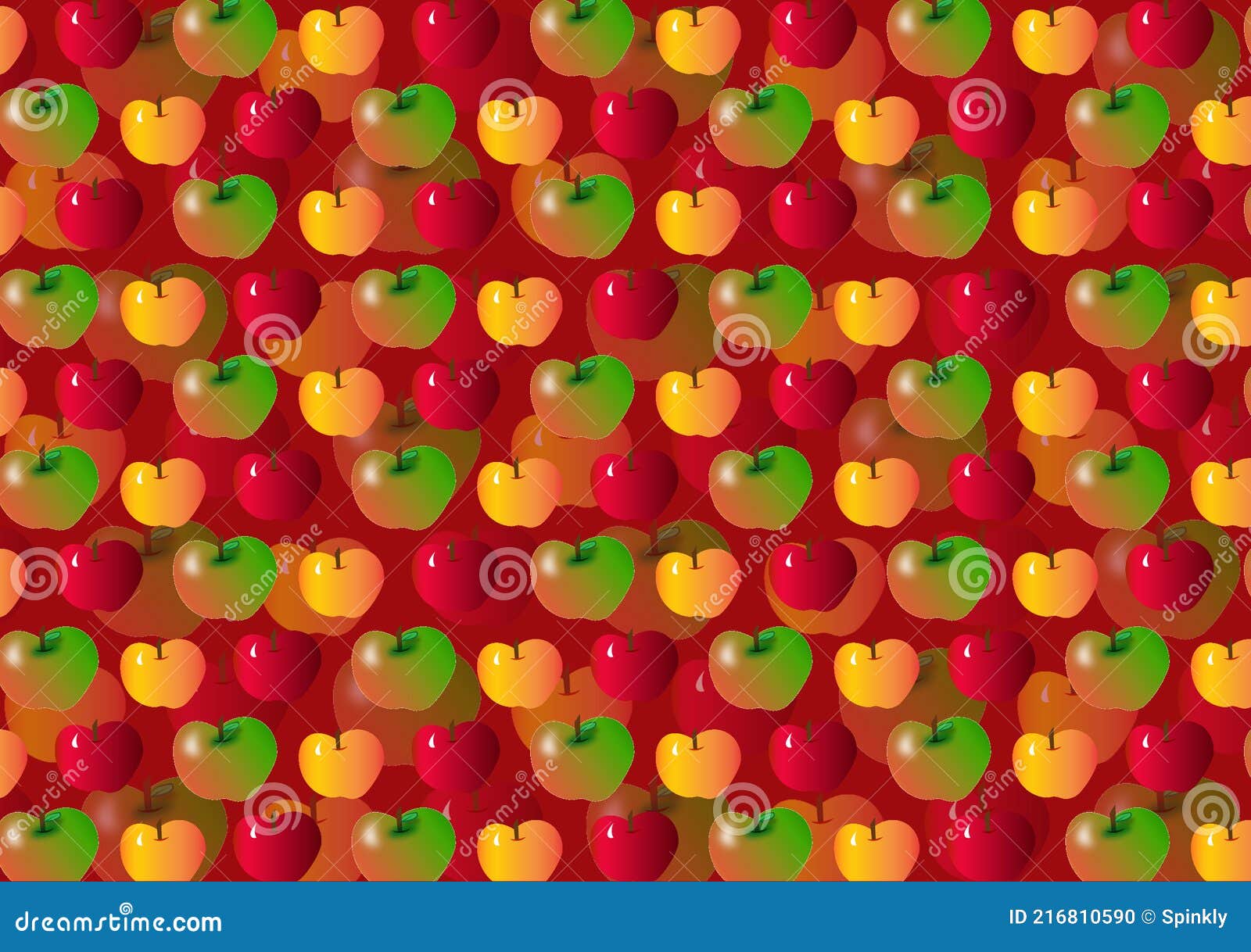 Apple Pattern Illustration Background for Wallpapers Stock Illustration ...