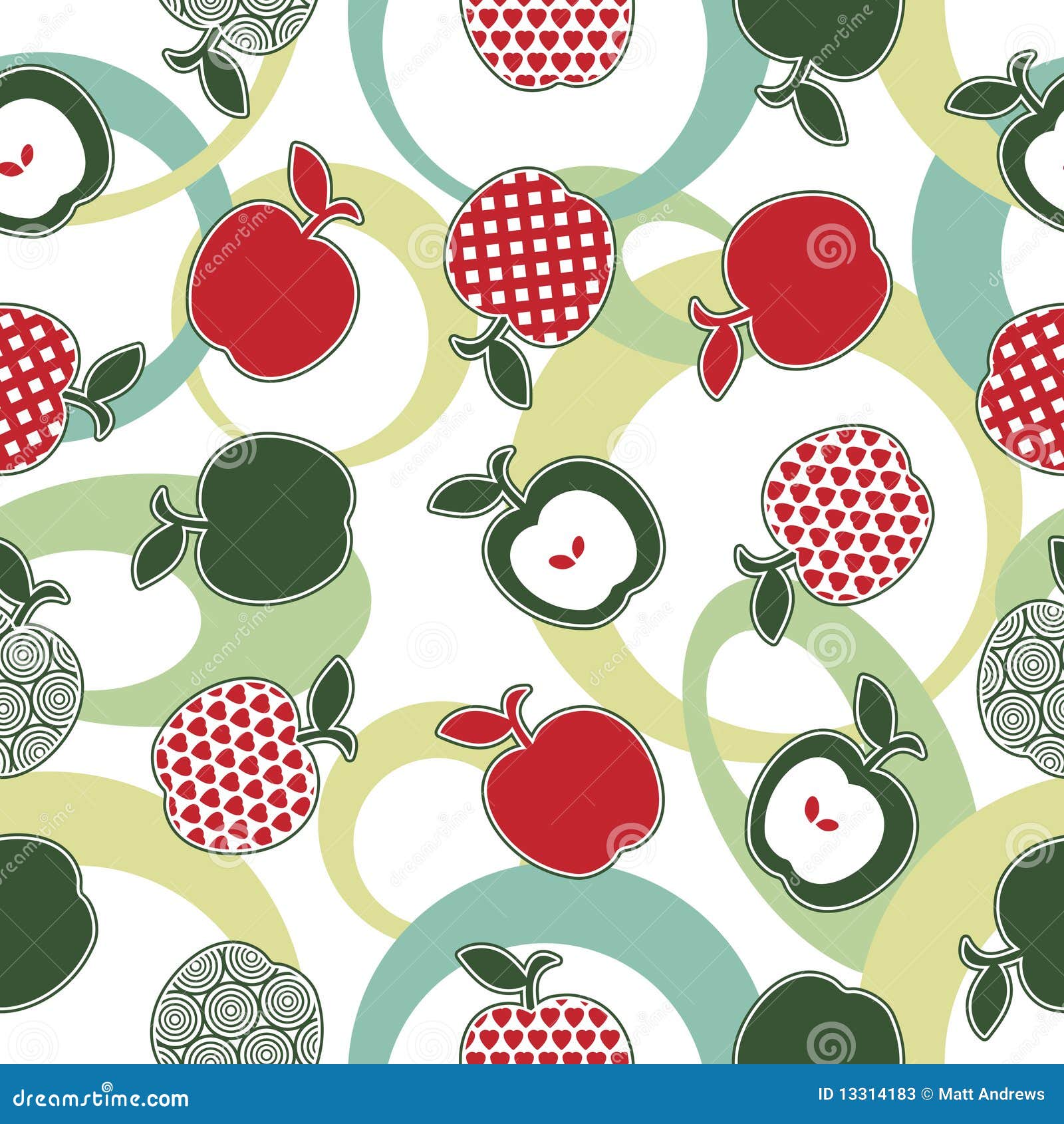 Apple pattern seamless stock vector. Illustration of swatch - 13314183
